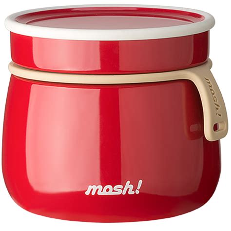 Mosh 日本焖烧杯闷罐杯不锈钢大容量闷粥保温饭盒焖烧壶罐红色480ml