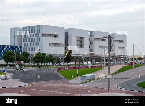 View Of The Number 2022 Building Located In The Aspire Zone In Doha