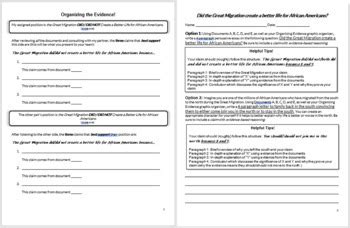 FREE Great Migration 4 Lesson Mini Unit Lesson Plans Materials