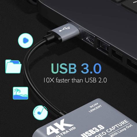 4k 1080p Usb 3 0 To Hdmi Video Audio Game Capture Grandado