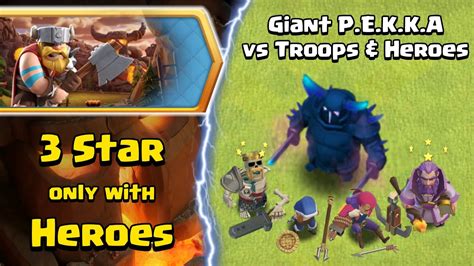 New Giant PEKKA Vs All Heroes And Troops Easy INFERNO TOWN Challenge