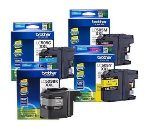 4 Cartuchos Brother Lc509 Lc505 Original Dcp J100 J105 J200 Mercado Libre