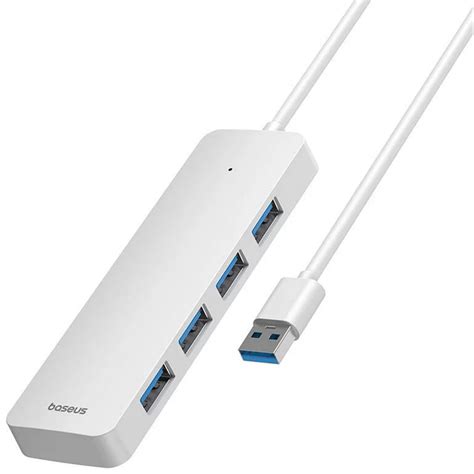 Hub Usb Baseus Hub Ultrajoy Series Lite Portas M Usb Para Usb Branco