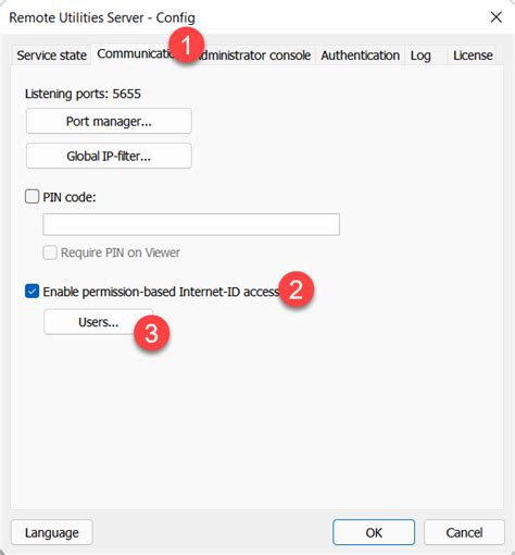Set Up Internet ID Routing Remote Utilities