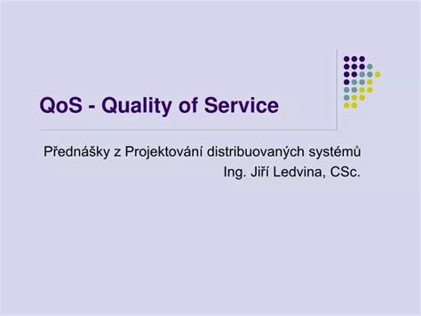 Ppt Qos Quality Of Service Powerpoint Presentation Free Download Id7000427