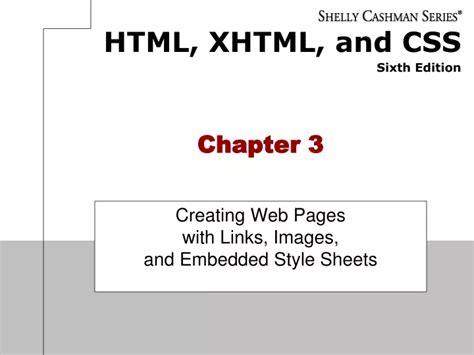 Ppt Creating Web Pages With Links Images And Styles Powerpoint