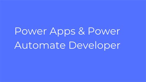 Power Apps Power Automate Training Course