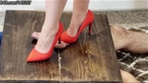 brand new red high heels b side view phantoms b
