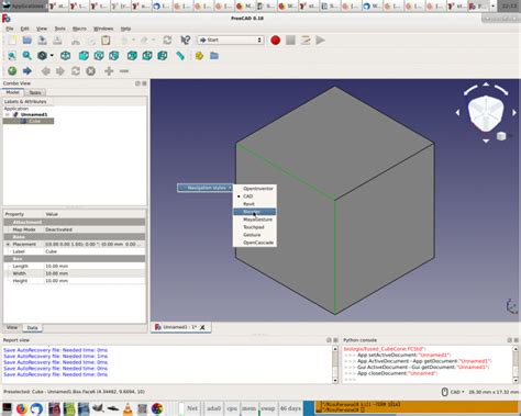 File FreeCAD V0 18 NavigationModePopup Png FreeCAD Documentation