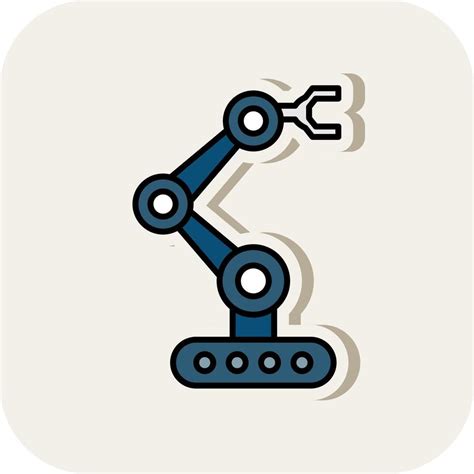 Robotics Line Filled White Shadow Icon 42812550 Vector Art At Vecteezy