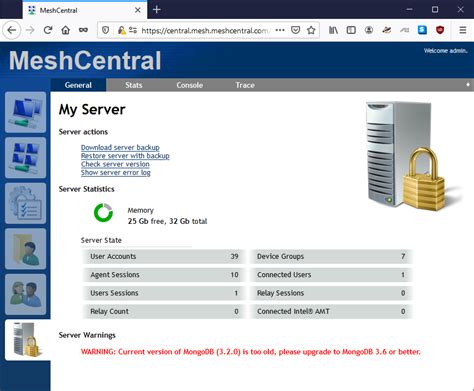 Error Mongo Node18011 · Issue 1589 · Ylianstmeshcentral · Github