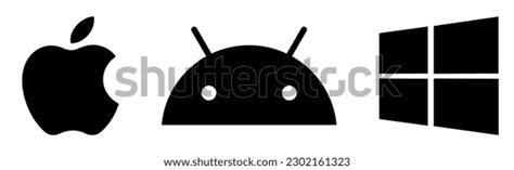 Set Top Brand Operating System Logos Stock Vector Royalty Free 2302161323 Shutterstock