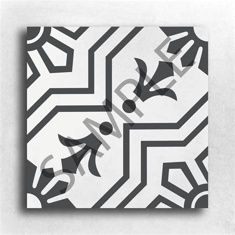 Handmade Encaustic Cement Tile Pattern Design Broderie 07