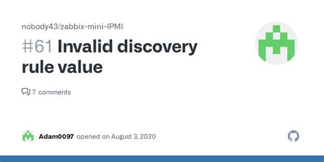 Invalid Discovery Rule Value · Issue 61 · Nobody43zabbix Mini Ipmi