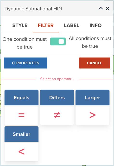 Filtering Vector Data GeoHub Documentation