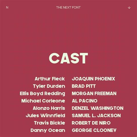 The Next Font The Bold Font