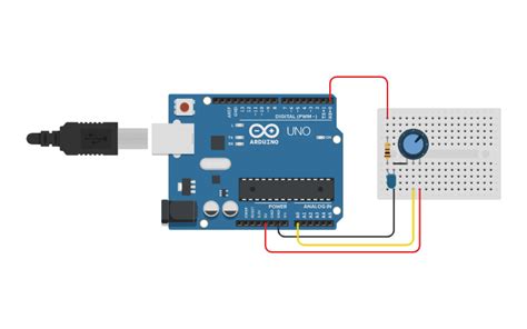 Circuit Design Praktikum Mikrokontroller Fungsi Analog I O Tinkercad
