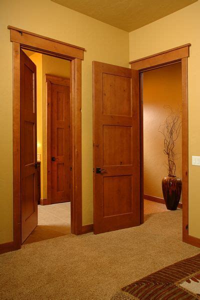 Knotty Alder Trim Craftsman Interior Doors Craftsman Interior