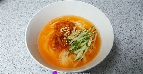 초간단 시원한 김치말이국수