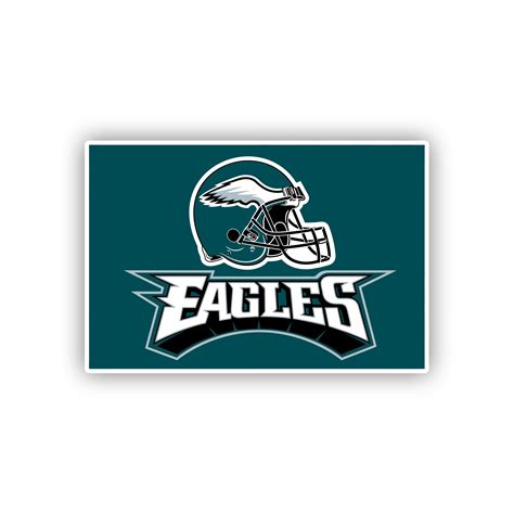 Philadelphia Eagles Helmet With Name Temporary Tattoo Sports Stickers Usa