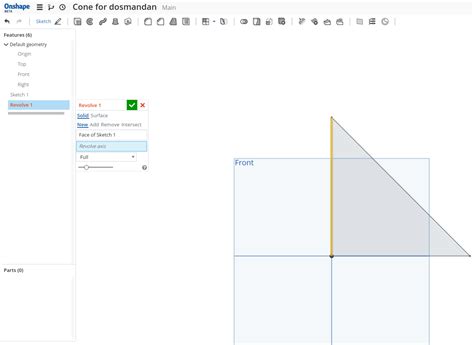 How Do I Make A Cone Onshape