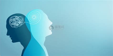 卡通矢量人格情绪障碍心理健康矢量插画插画图片下载 正版图片306420560 摄图网