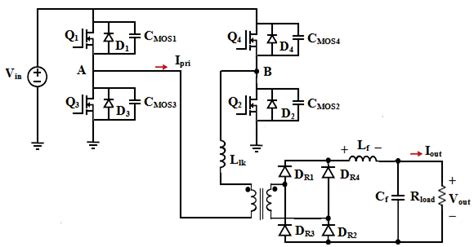 ZVS PWM FB Converter Using Leakage Inductance Download Scientific Diagram