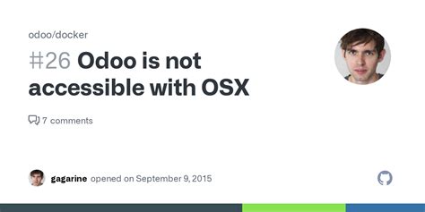 odoo is not accessible with osx · issue 26 · odoo docker · github