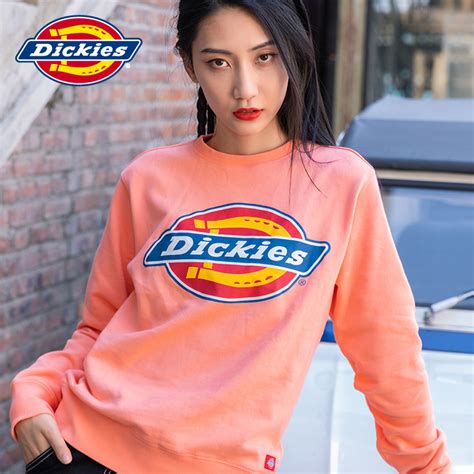 Dickies圆领卫衣情侣款logo印花男女秋冬休闲纯棉宽松套头上衣潮虎窝淘