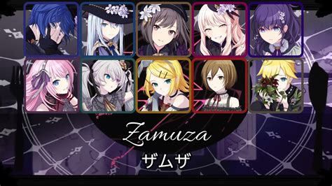 Zamuza [feat 25ji Nightcord X Vocaloid 6] Kan Eng Color Coded Lyrics Youtube Music