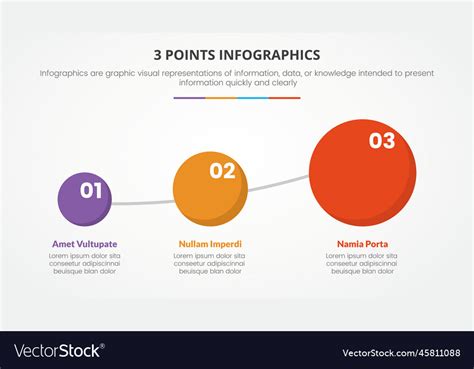 3 Points Or Stages Infographic Concept Royalty Free Vector