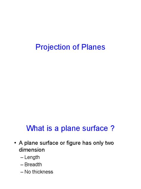 03 Projection Of Planes Pdf Plane Geometry Perpendicular