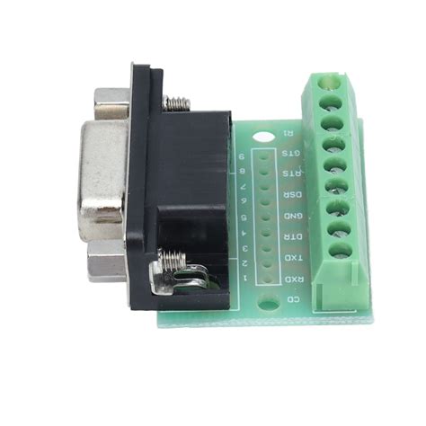 Db9 Female Terminal Breakout Board 9 Position Screw Adapter For Rs232 Rs485 Connector