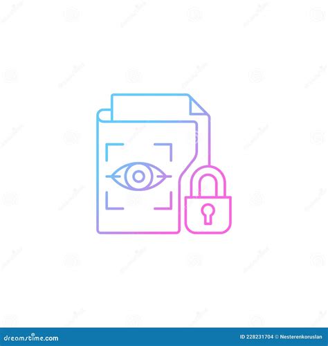 Linear Biometric Recognition Icon From Cyber Outline Collection Thin Line Biometric Recognition