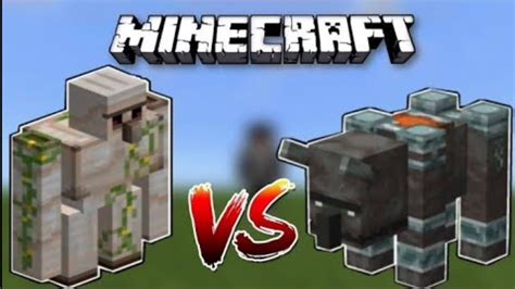 2 Ravagers Vs 1 Iron Golem Minecraft Youtube