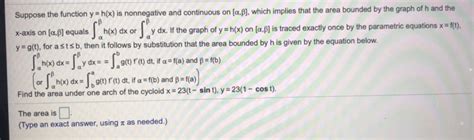 solved suppose the function y h x is nonnegative and