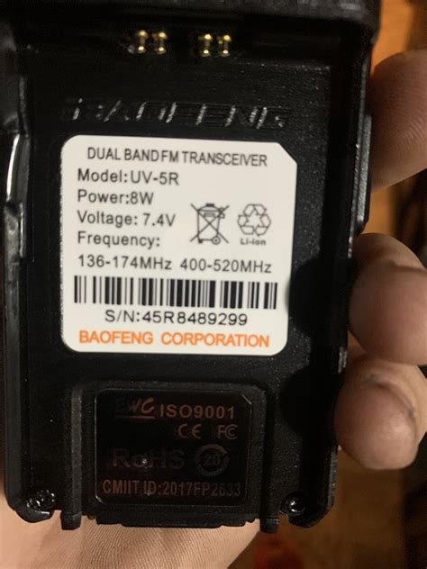 New UV-5R, just purchased from Amazon from one of the big baofeng ...