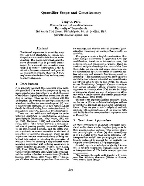 Pdf Quantifier Scope And Constituency