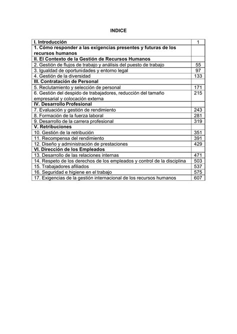 INDICE I Introducción 1 1 Cómo responder a las exigencias