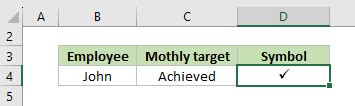 Ways To Insert A Check Mark Tick Symbol In Excel