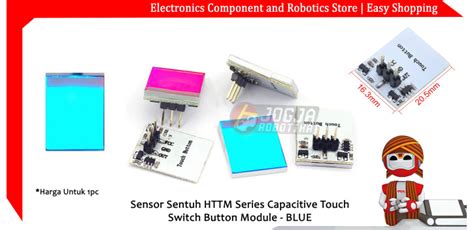 Sensor Sentuh Httm Series Capacitive Touch Switch Button Module Blue