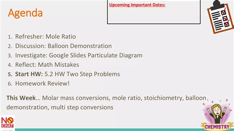 Stoichiometry Explained Through Particle Diagrams Powerpointpptx