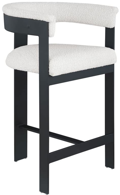 Romeo Boucle Fabric Bar Counter Stools Meridian Furniture