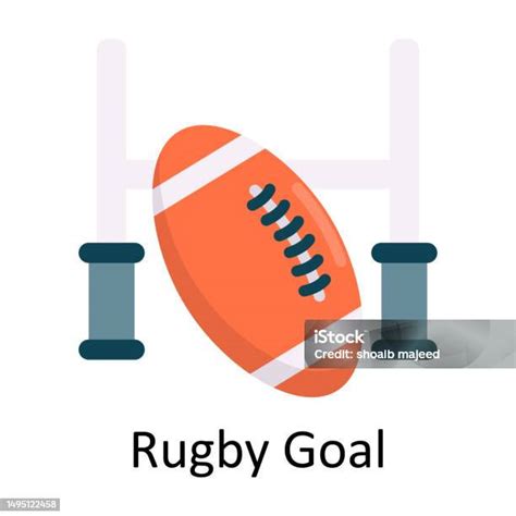 럭비 목표 벡터 플랫 아이콘 디자인 그림입니다 흰색 배경에 스포츠 및 게임 기호 Eps 10 파일 0명에 대한 스톡 벡터 아트 및 기타 이미지 Istock