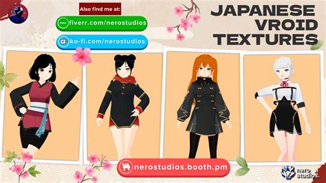 Japanese Vroid Textures By Nerosmx On Deviantart
