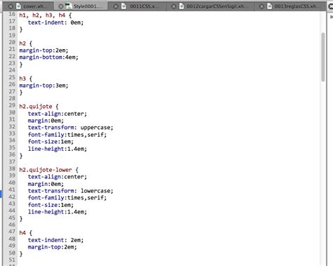 Reglas Css Html Y Css Básico Para Hacer Epub2 Con Sigil