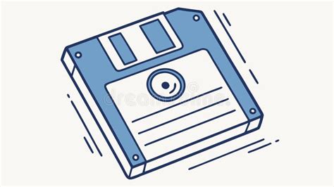 Floppy Disk Vector Illustration Retro Data Storage Vintage Computer