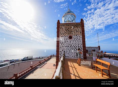 Tower Of The Lighthouse Of Punta La Entallada Overlooking The Atlantic