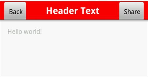 Android Development And Discussion Custom Title Bar Example