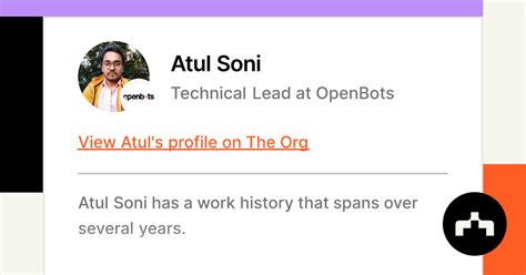 atul soni technical lead at openbots the org